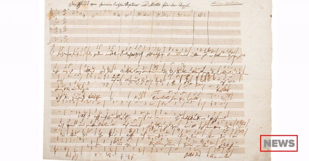 THE SCOOP | Rare Autographed Music Manuscript By Ludwig Van Beethoven ...